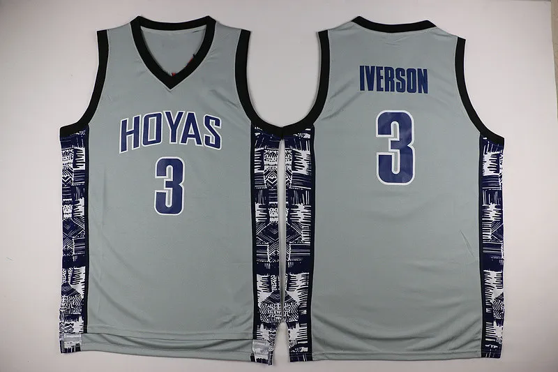 NCAA Georgetown Hoyas Allen Iverson College Jersey 4 Allen Iverson ...