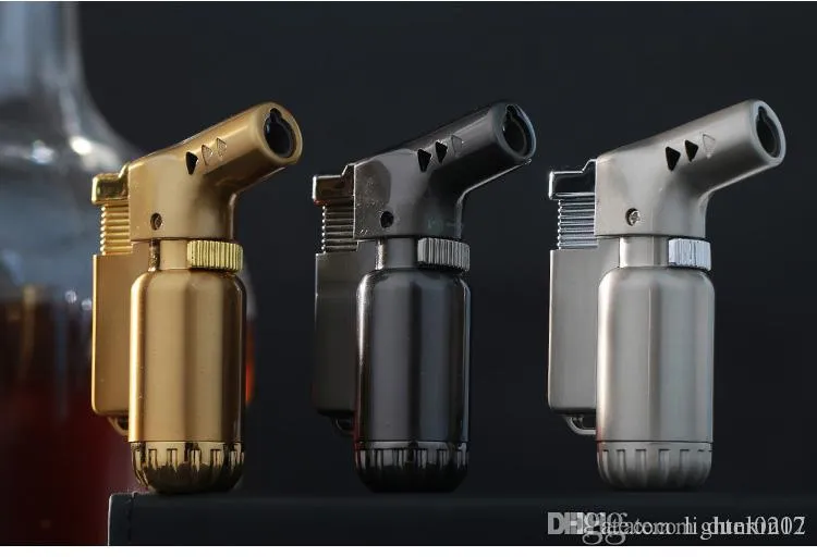 Refillable Mini Butane Gas Torch Metal Jet Flame Kitchen Lighter, Micro ...