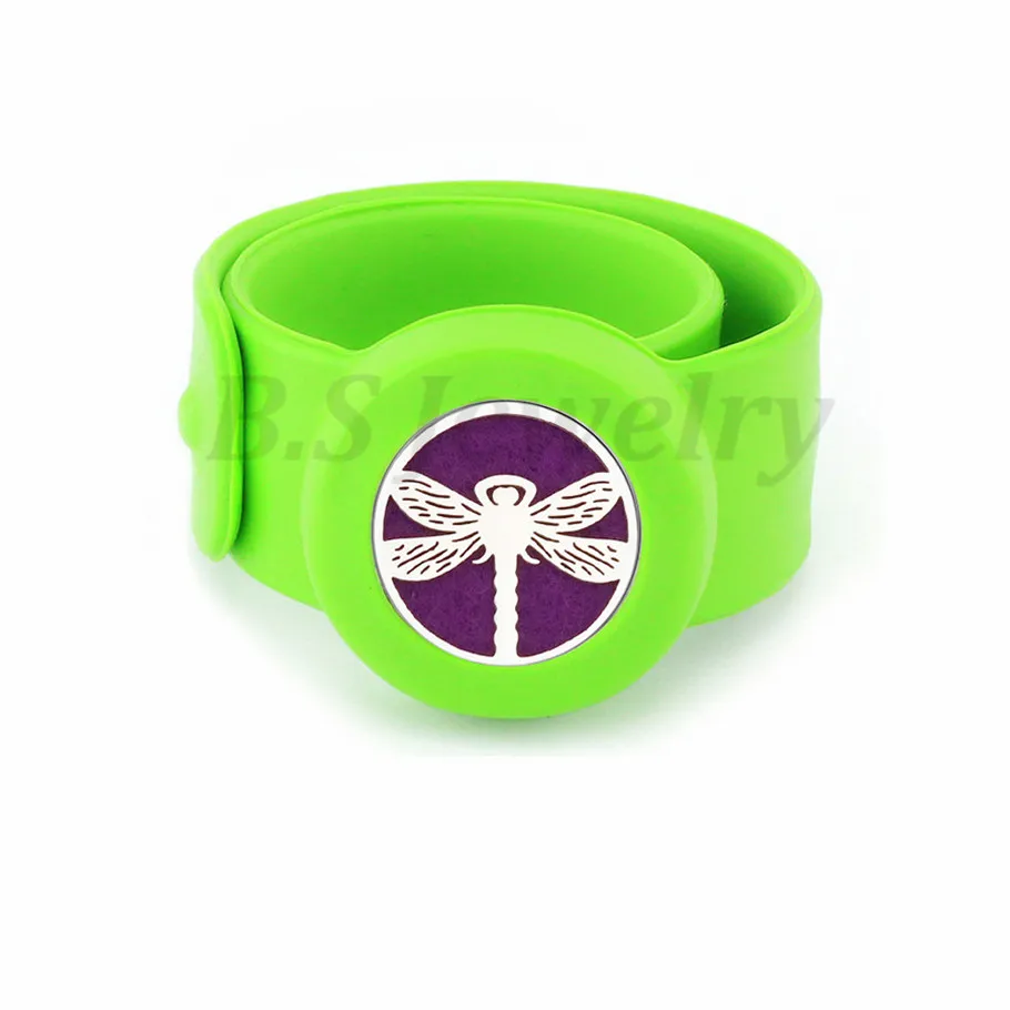 Dragonfly Charm Bracelet Kid Jewelry Silicone Slap Bracelets Essential ...