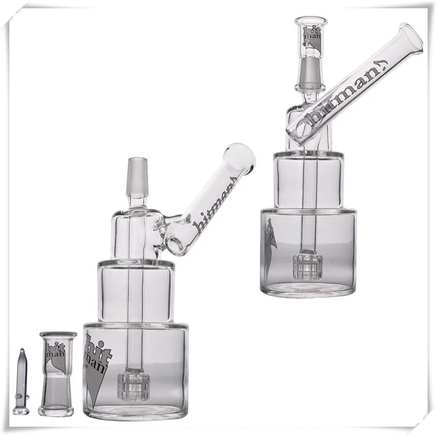 Newest Hitman Hand Blown Small Bong Mini Water Pipe Bubbler Pocket ...