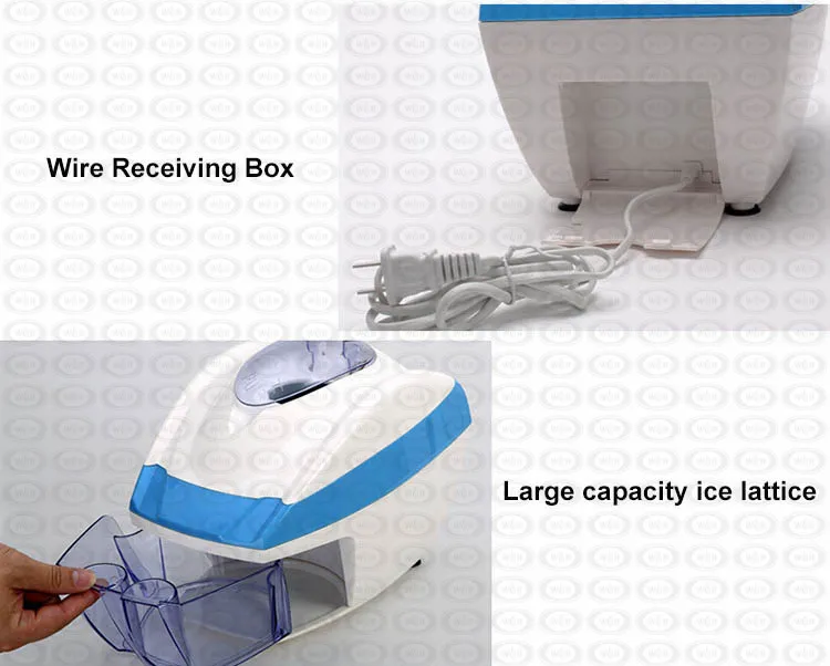 Small Snow Cone Electric Ice Shaver 220V Commercial Ice Block Crusher ...