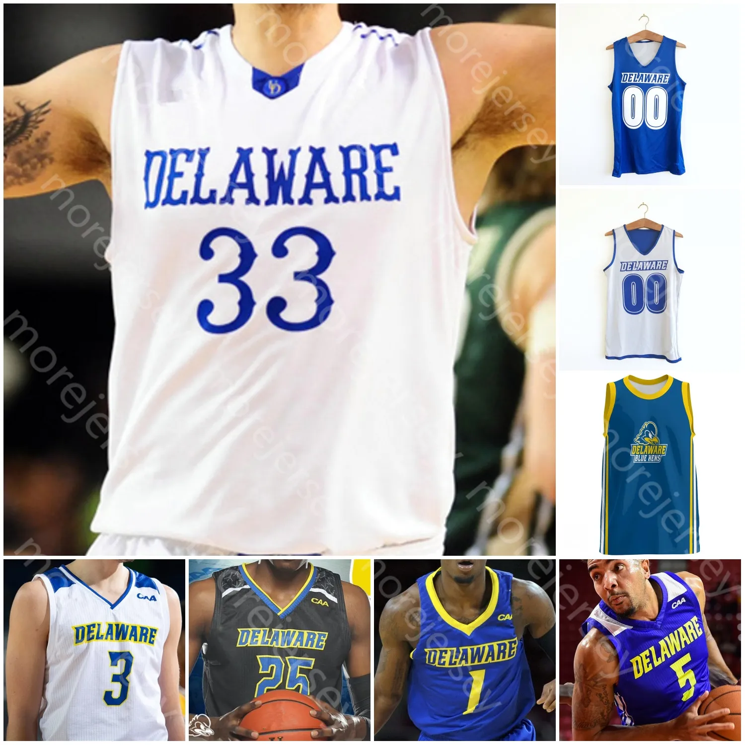 Custom Delaware Blue Hens Basketball Jerseys NCAA... From Morejersey ...