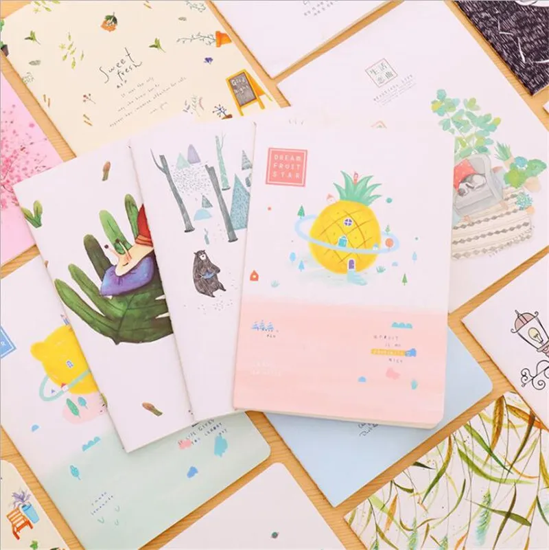Cute Journals: A5 Student Notebook With Adorable Animal & Leaf Designs ...