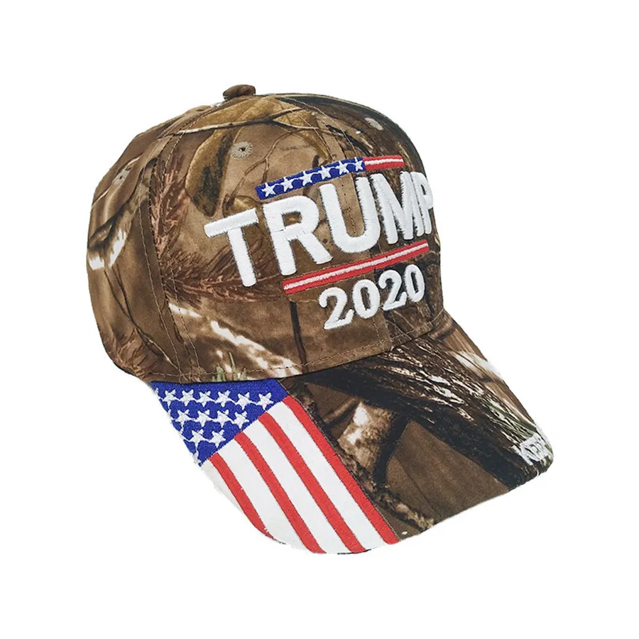 Camouflage Donald Trump Hat USA Flag Baseball Cap Keep America Great ...