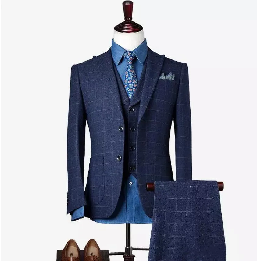 2019 Modest Wedding Tuxedos Groomsmen Wear Slim Fit Men's Business ...