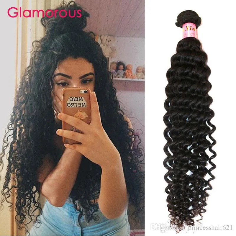 DHgate.com:Luxurious Virgin Hair: Deep Wave Curly Brazilian Hair Weaves ...