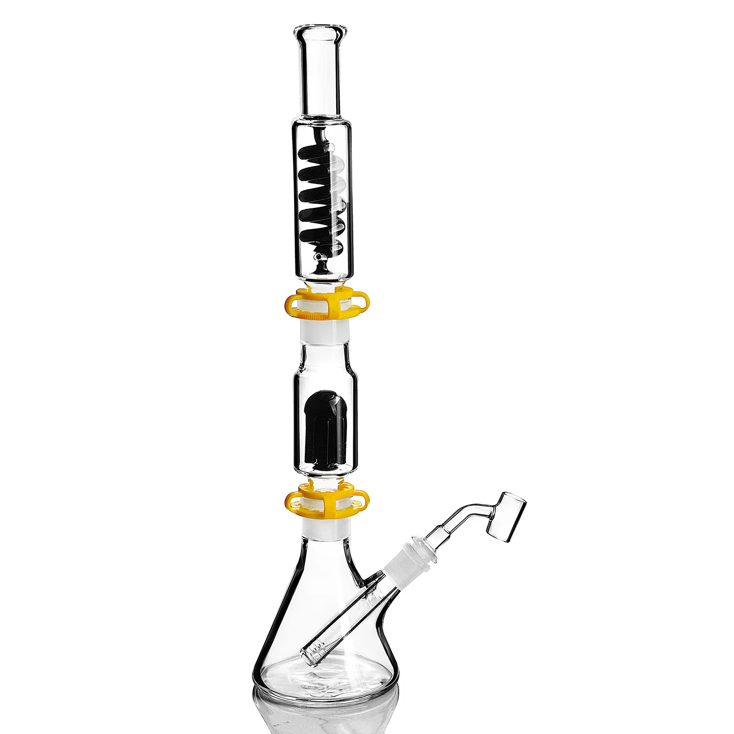 Hookahs Bong Beaker Glass Dab Rig Freezable Coil Tube Tuberías De Agua ...