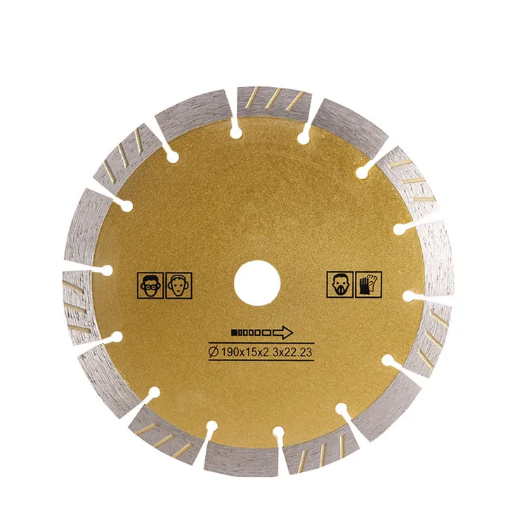 Mixed Segments Turbo Diamond Cutting Disc 8 Inch D190mm Sharp Plywood ...