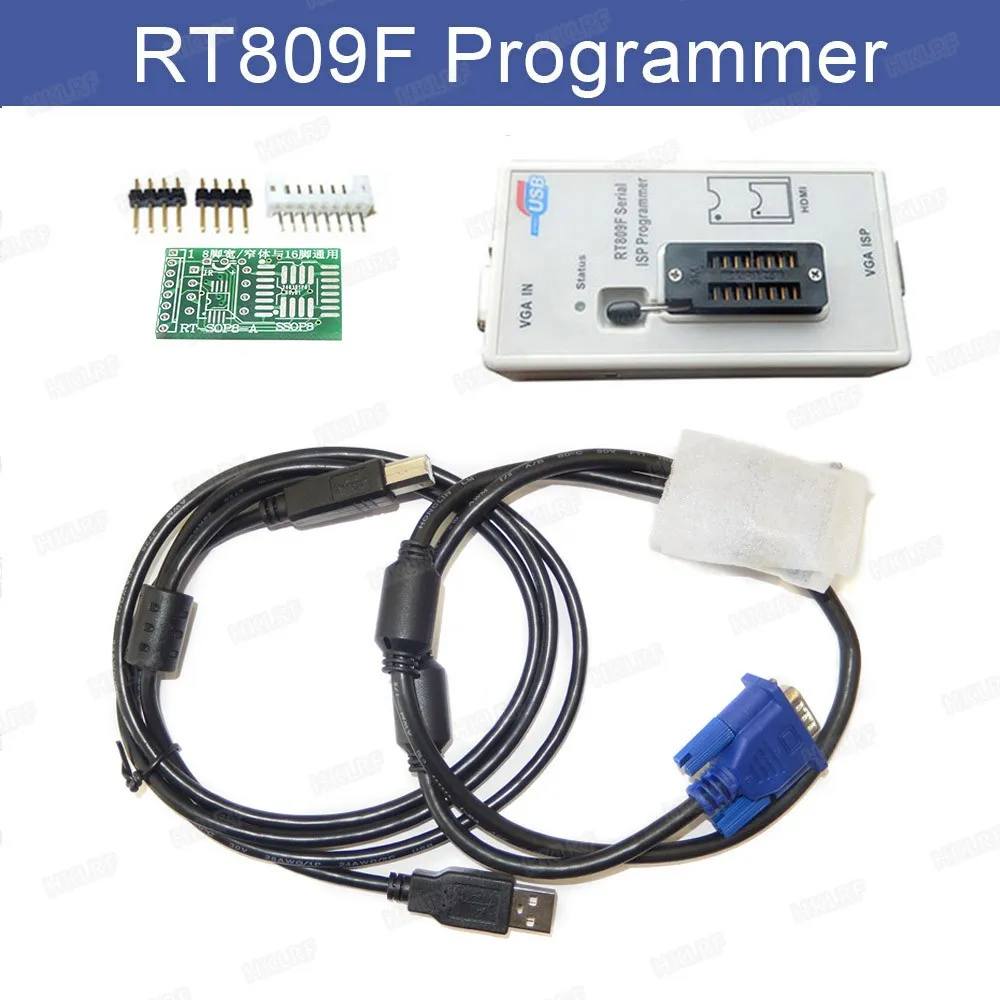 RT809F Universal EPROM FLASH VGA ISP AVR GAL PIC Programmer Kit With Electronic LCD USB ...
