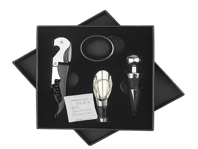 Stainless Steel Wine Extractor Set With Bottle Opener And Stopper High ...