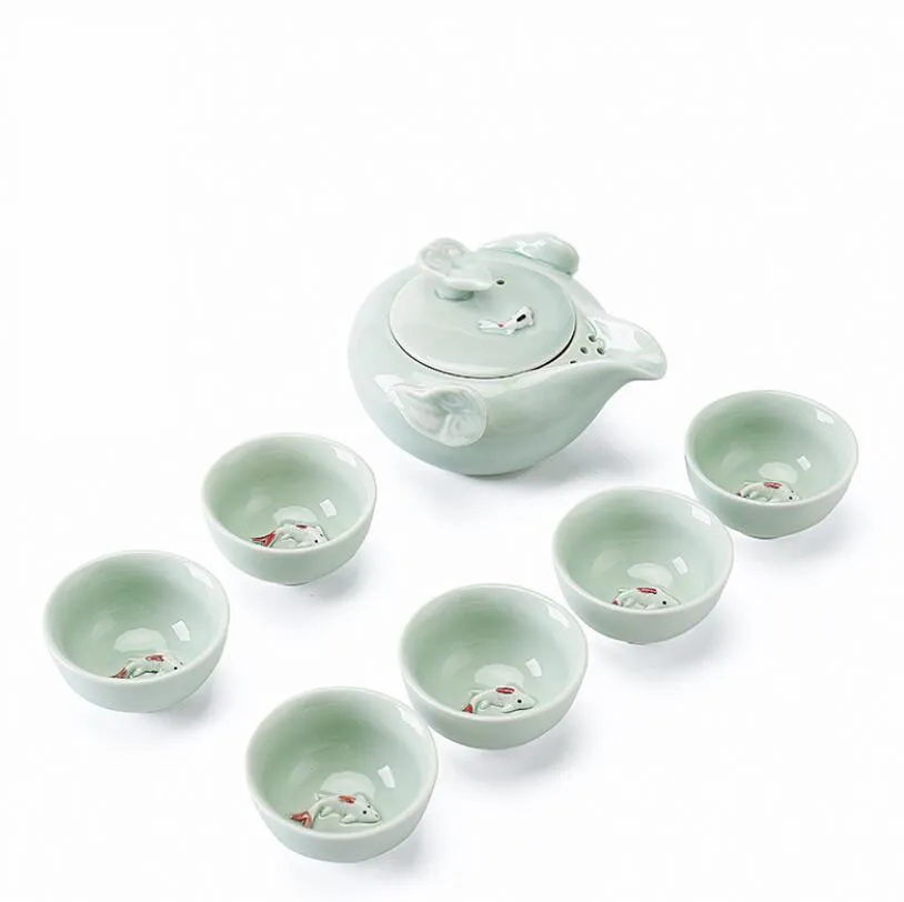 Chinese Tea Service Set Exquisite Ceramic Tea Set With Gift Box ...