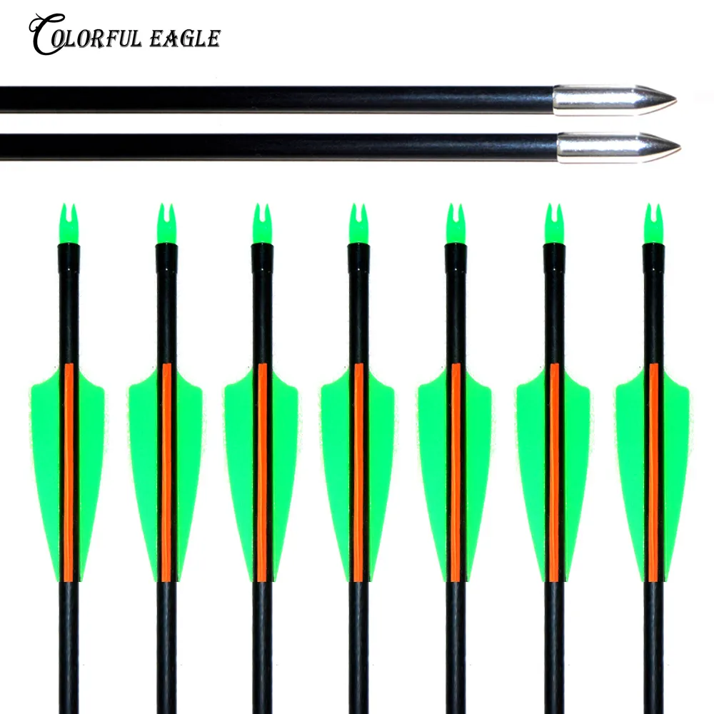 Practice Arrows For Archery Youth Archery Equipment 12-Pack Fiberglass ...