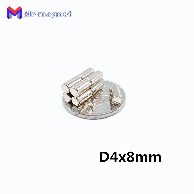 Super Strong Neodymium Disc Magnets - Tiny Fridge Magnets 4x8mm ...