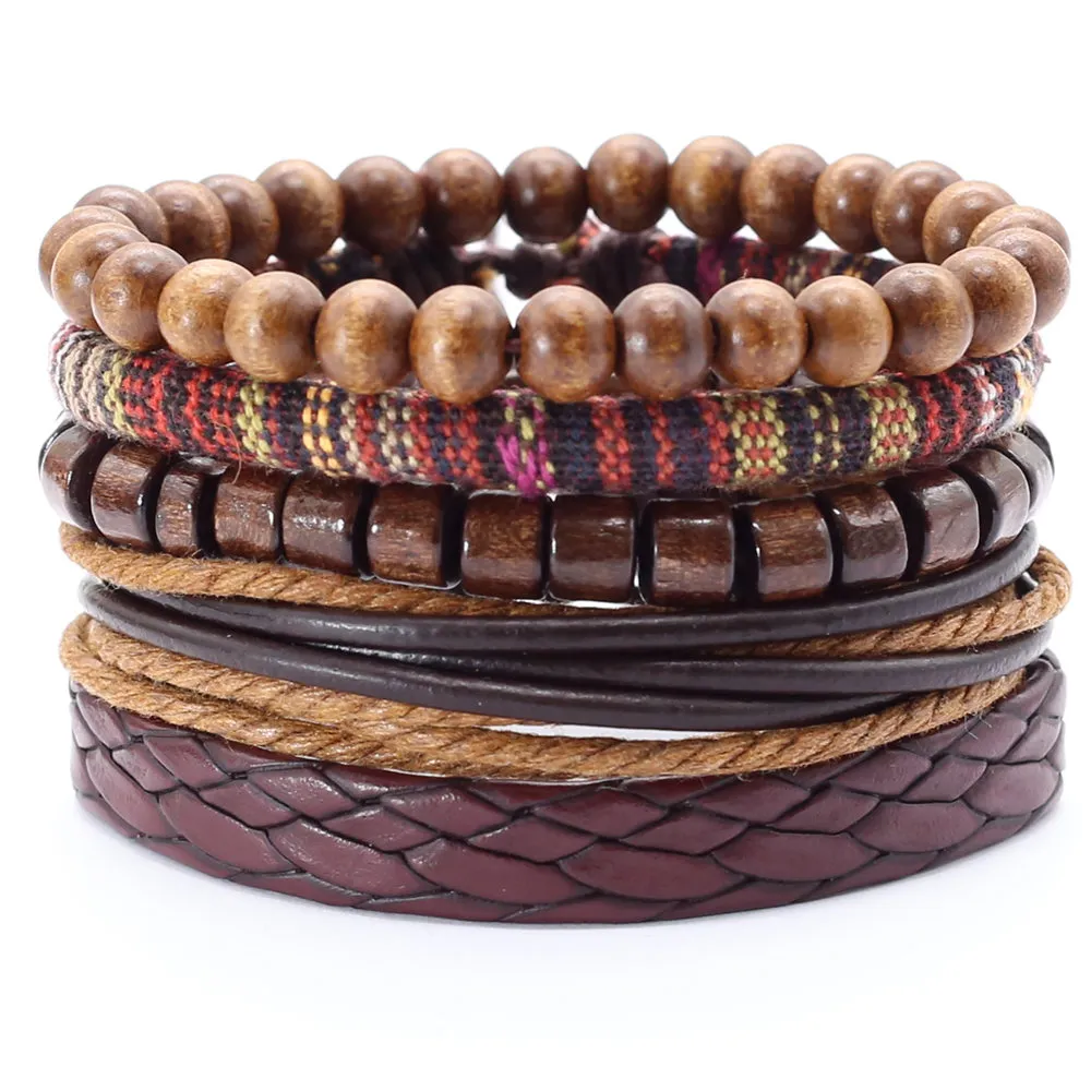 DHgate.com:Artisan Handmade Genuine Leather Wrap Bracelets: Unique Mens ...