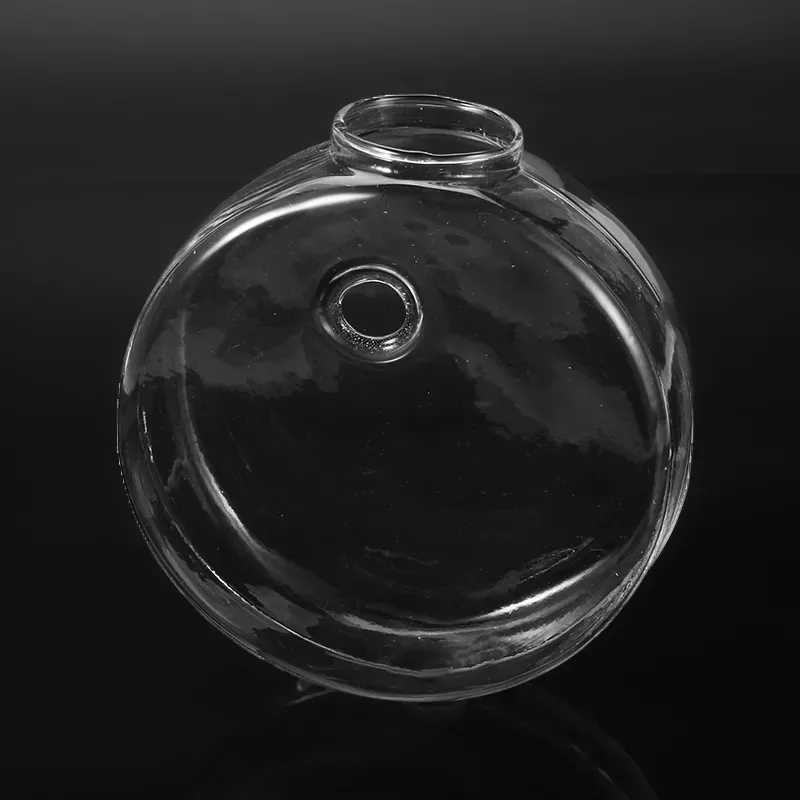 Wall Mounted Round Glass Walls Flower Vase For Home, Garden, Wedding ...
