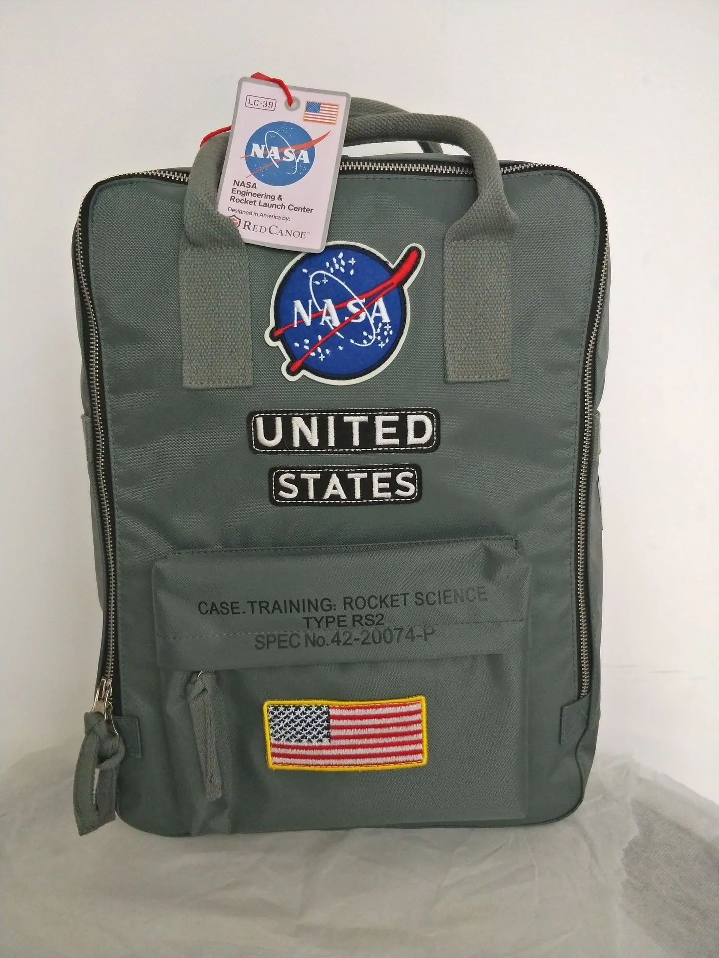DHgate.com:NASA National Flag Designer Backpack | Mens Womens Designer ...