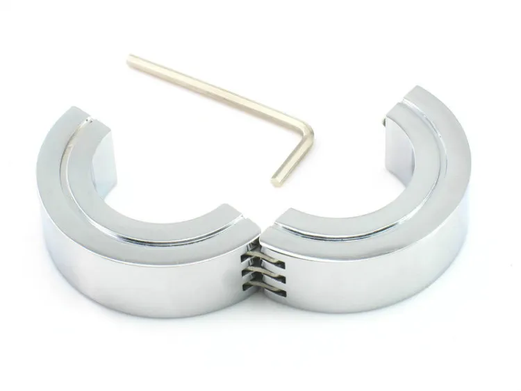 Stainless Steel Scrotum Cock ring door bell with Metal Locking and ...