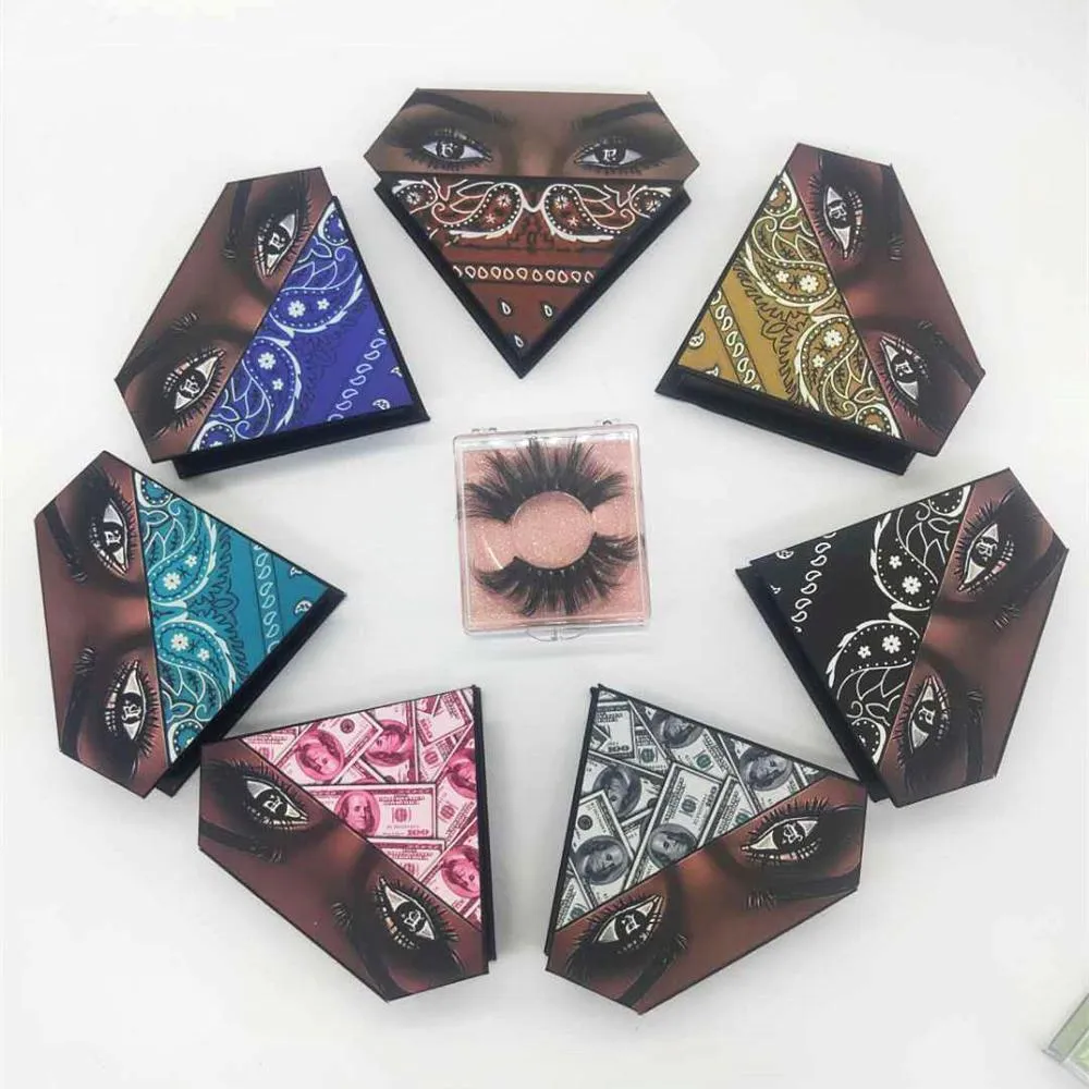 Wholesale New Pattern Eyelash Packaging Box Empty Lash Boxes Packaging ...