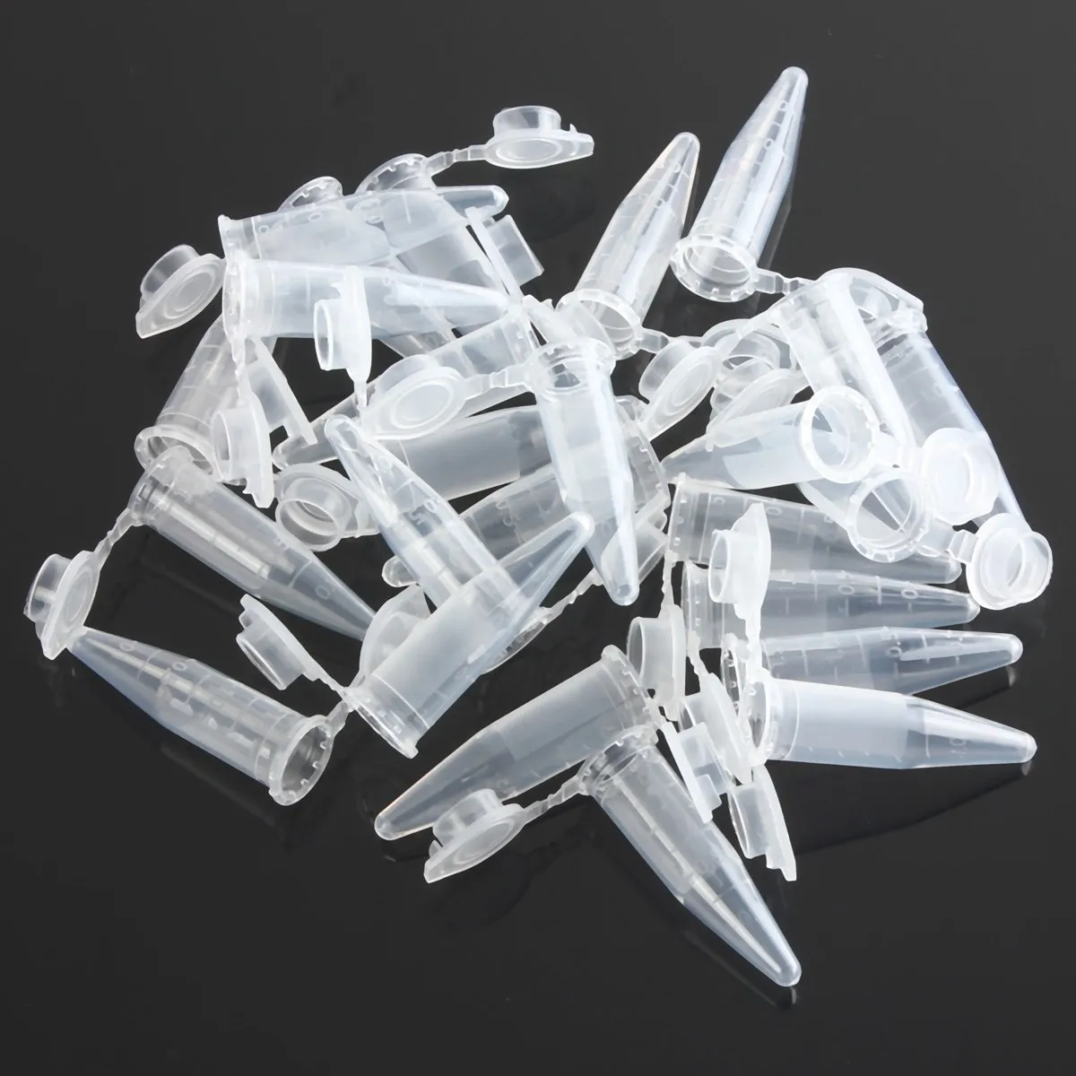 DHgate.com:100 Pack 1.5ml Clear Plastic Micro Centrifuge Tubes with ...