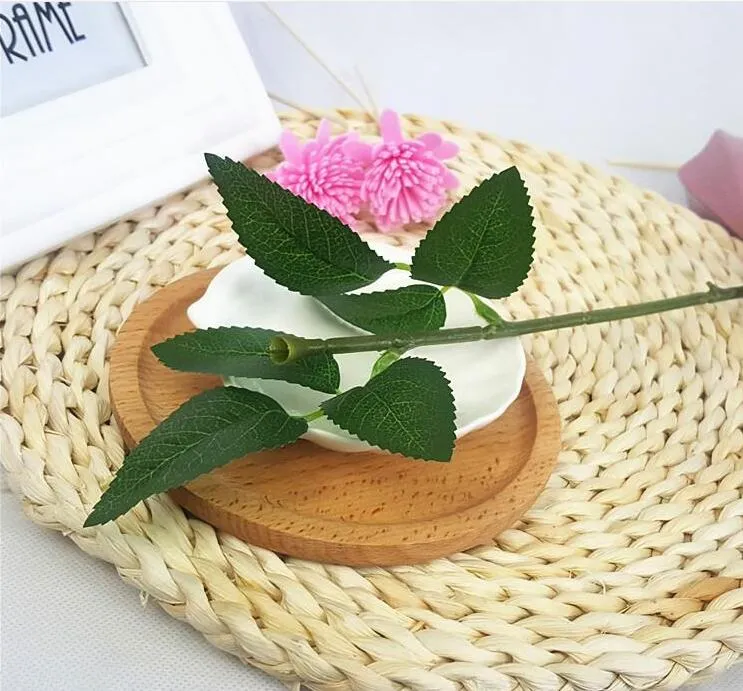 Tallo De Rosa Artificial Resistente De 25 Cm Hoja De Plástico Y Seda ...