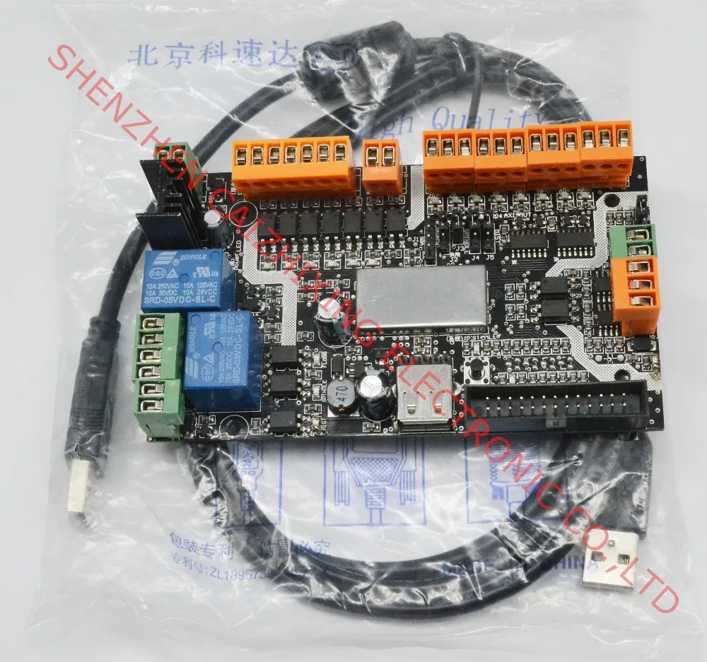 USB Computer Controller 4 Axis CNC Card, USB CNC Interface Board With ...