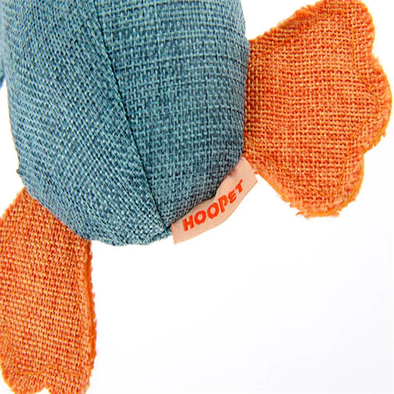 Pet Burlap Duck Toy For Dogs Squeaky Plush Bite Resistant Chew Toy With ...