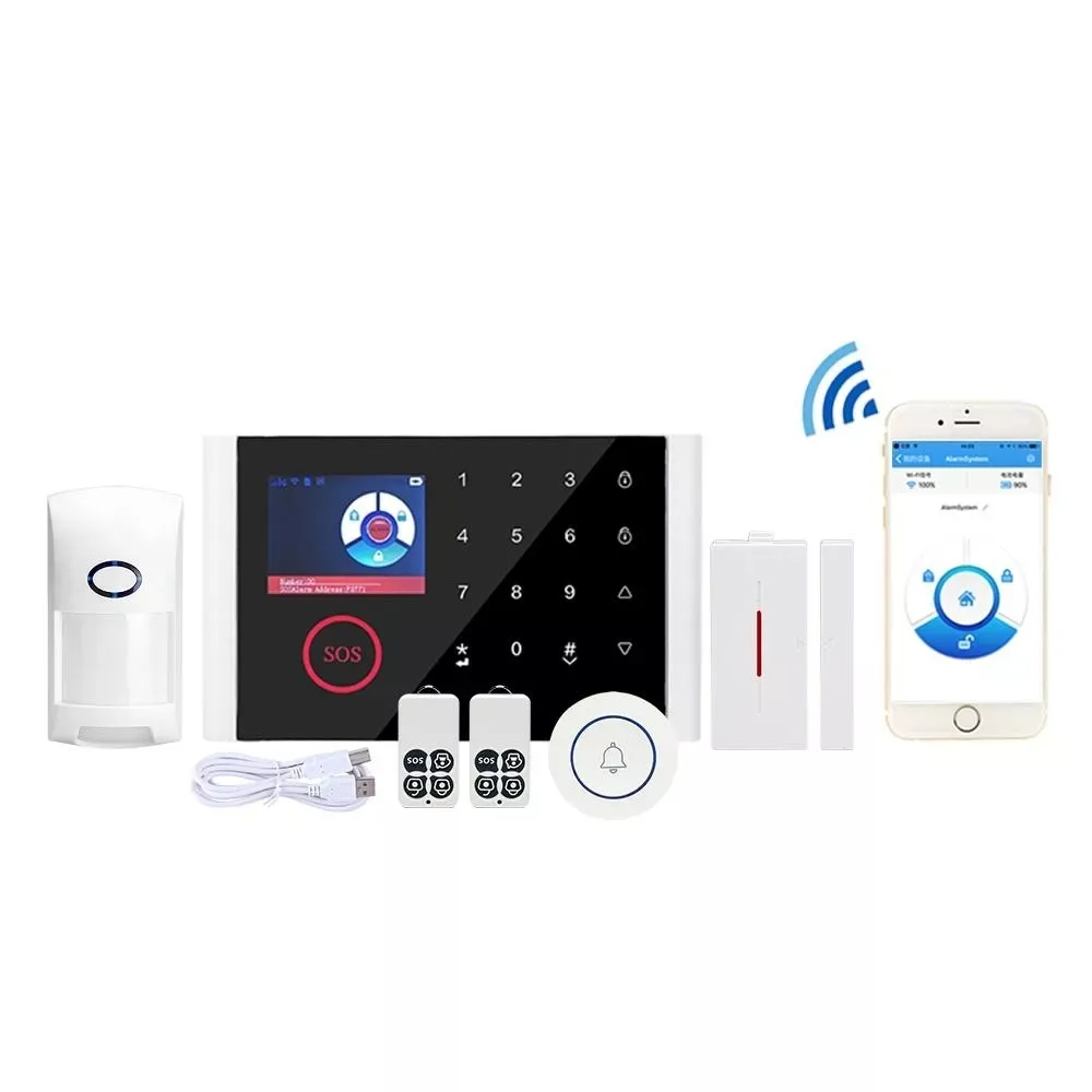 Smart Home Security System - WiFi GSM GPRS Alarm, Voice Control, 433MHz ...