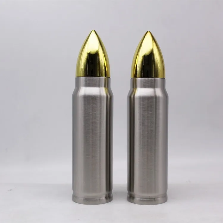 Hot 500ml Bullet Flask Vacuum Bullet Water Bottle Insulated Cup Travel ...
