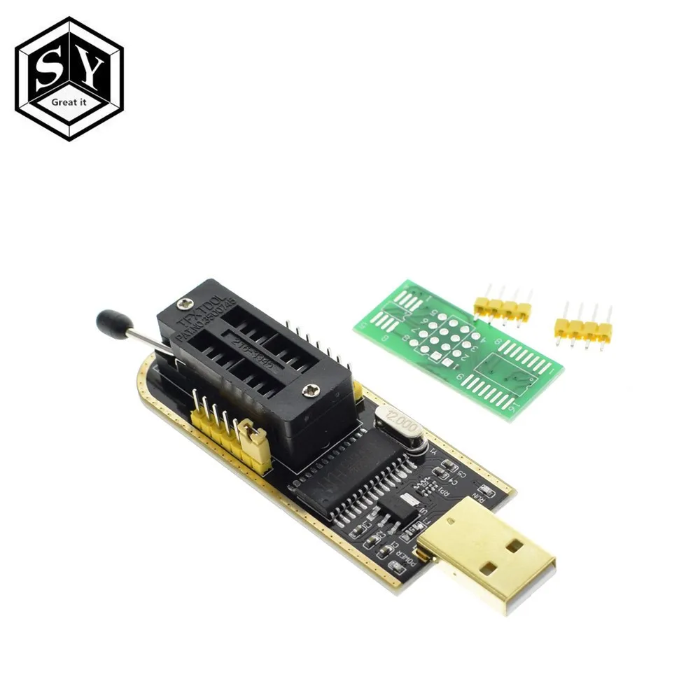 Smart Electronics CH340/CH340G/CH341/CH341A USB EEPROM Programmer With Driver Flash BIOS 24/25 ...