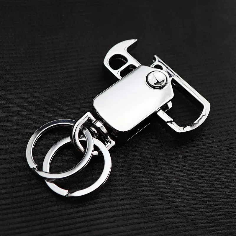 Personalized Metal Bottle Opener Keychain With Rotation Waist Buckle ...