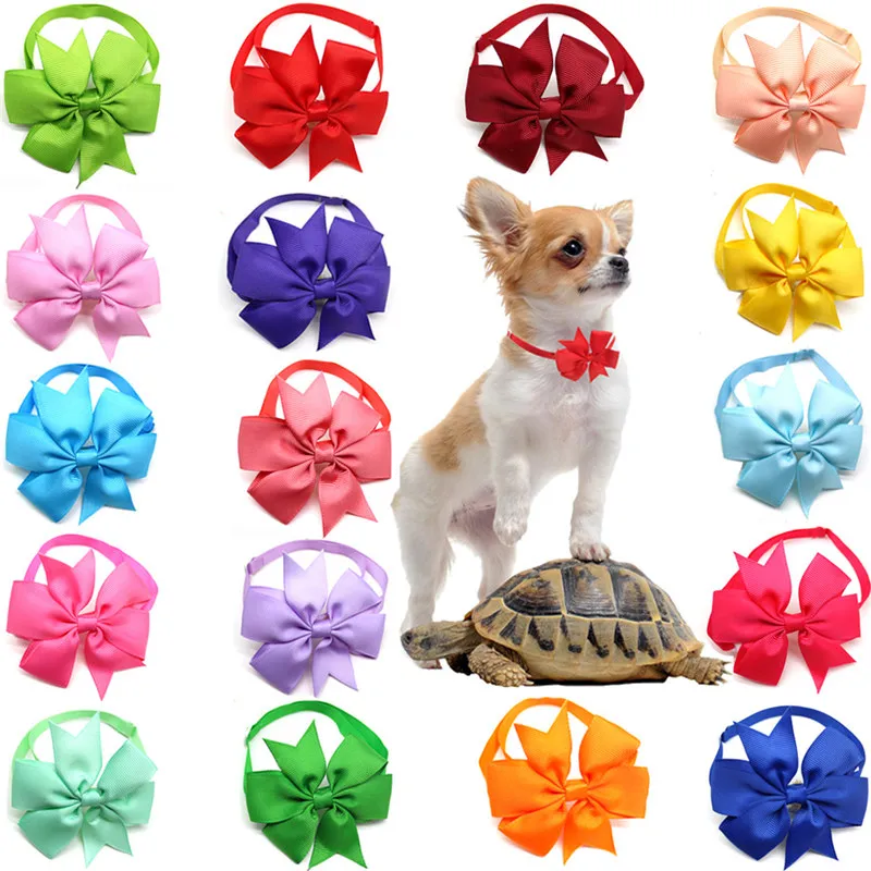 Dog Pet Bow Tie Chiffon Flowers Dog Necktie... From Easy_deal, $0.42 ...