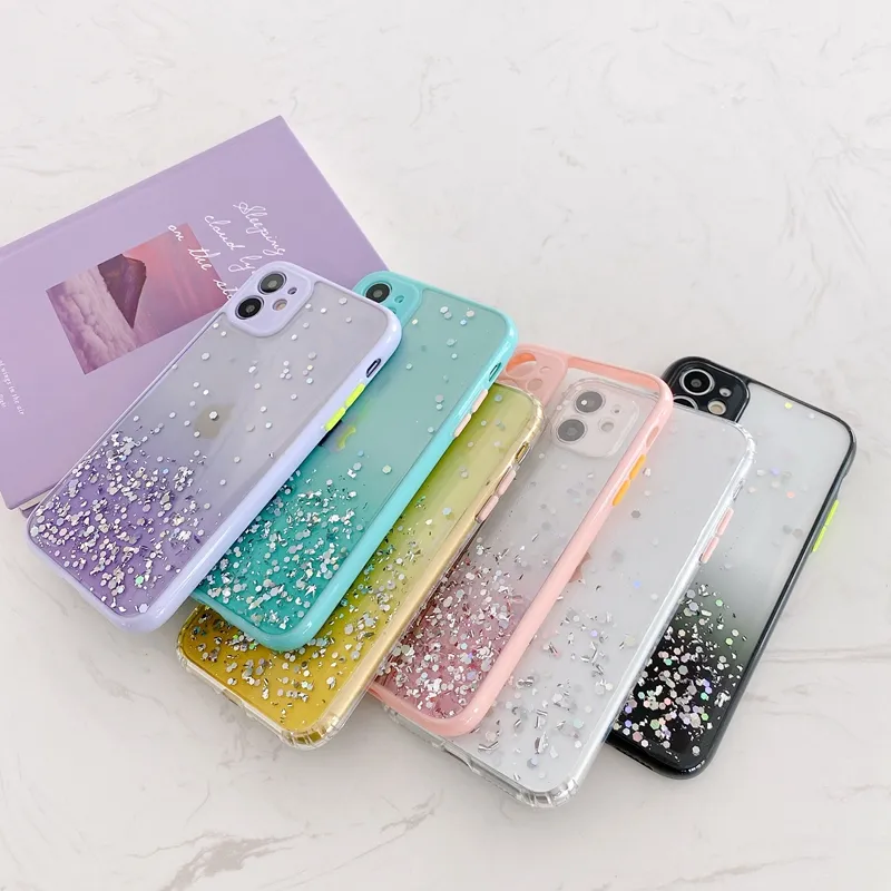For Samsung Tpu Cases Back Cover Bling Glitter Sequin Soft Sparkle ...