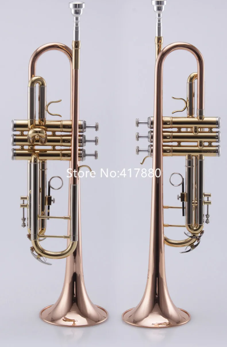 Premium Bb Trumpet - Gold Lacquer Finish, Professional Quality + Case ...