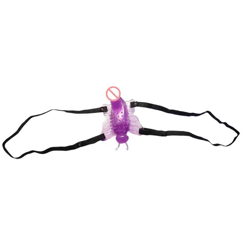 Realistic Strapon Butterfly Dildo Vibrator For Women Vaginal Massage G