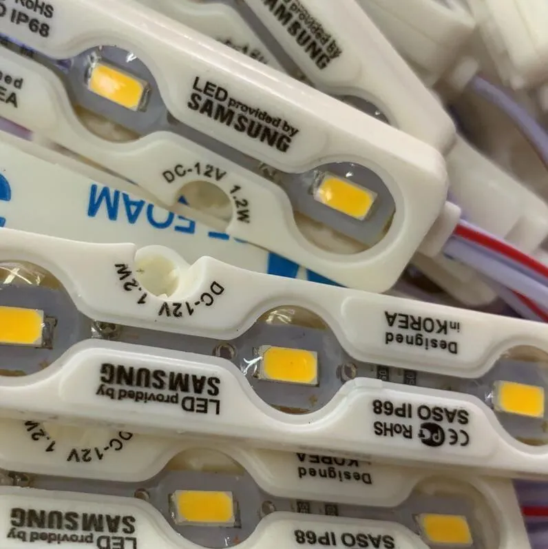 Super Bright LED Module Lights - 5730, 1.5W, 3 LEDs, 12V, IP68 ...