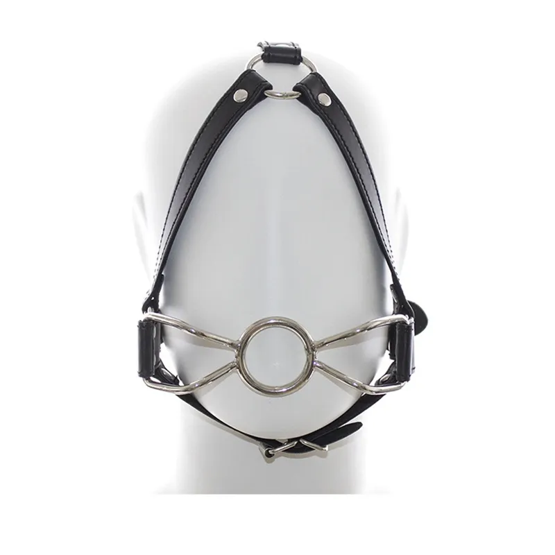Harness Bdsm Bondage Toys Rings Open Mouth Ball Gag Headgear Bondage