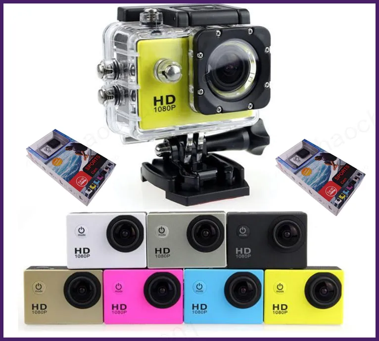 1080P Full HD Action Camera - Waterproof Sport Camera, 2 Screen, Mini ...