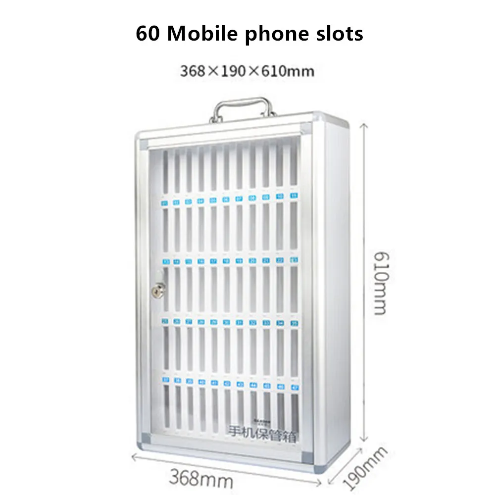 Portable Aluminum Alloy Mobile Phone Safe Box With Lock Ideal For ...