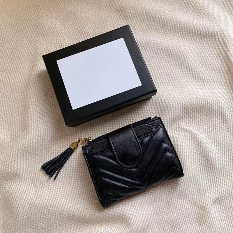 Women cowhide leather wallet with zipper and hasp closure, 4.7 × 3.5 in ...