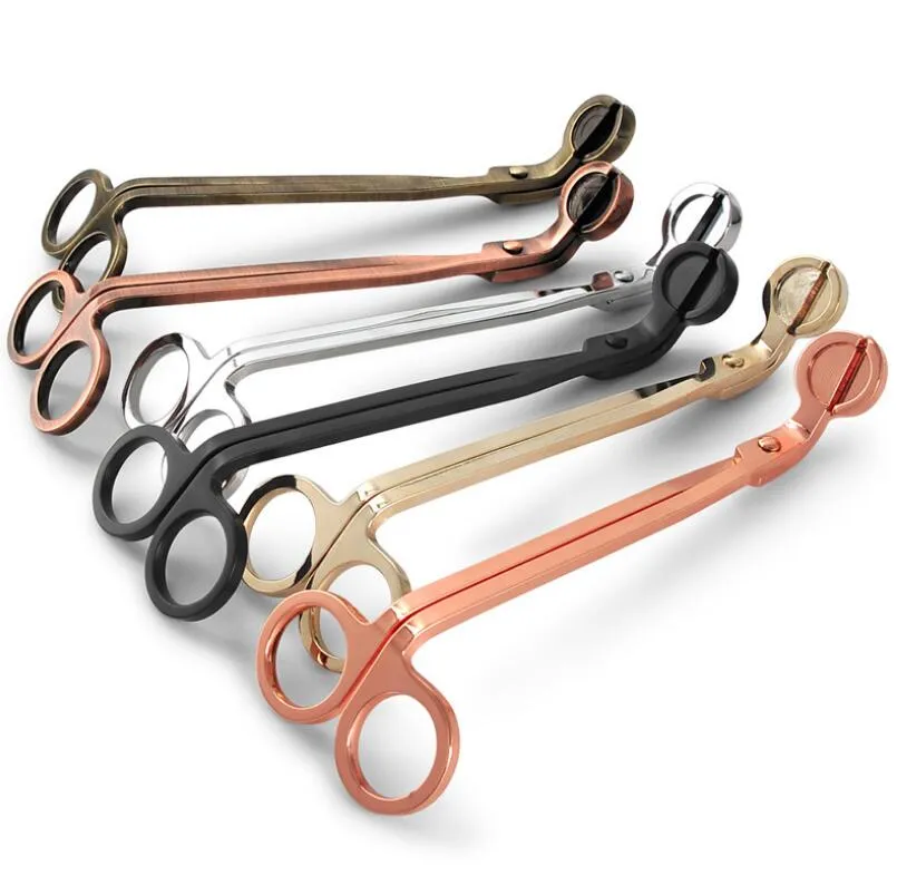 18*6CM Stainless Steel Candle Wick Trimmer Oil Lamp Trim Scissor Tijera ...