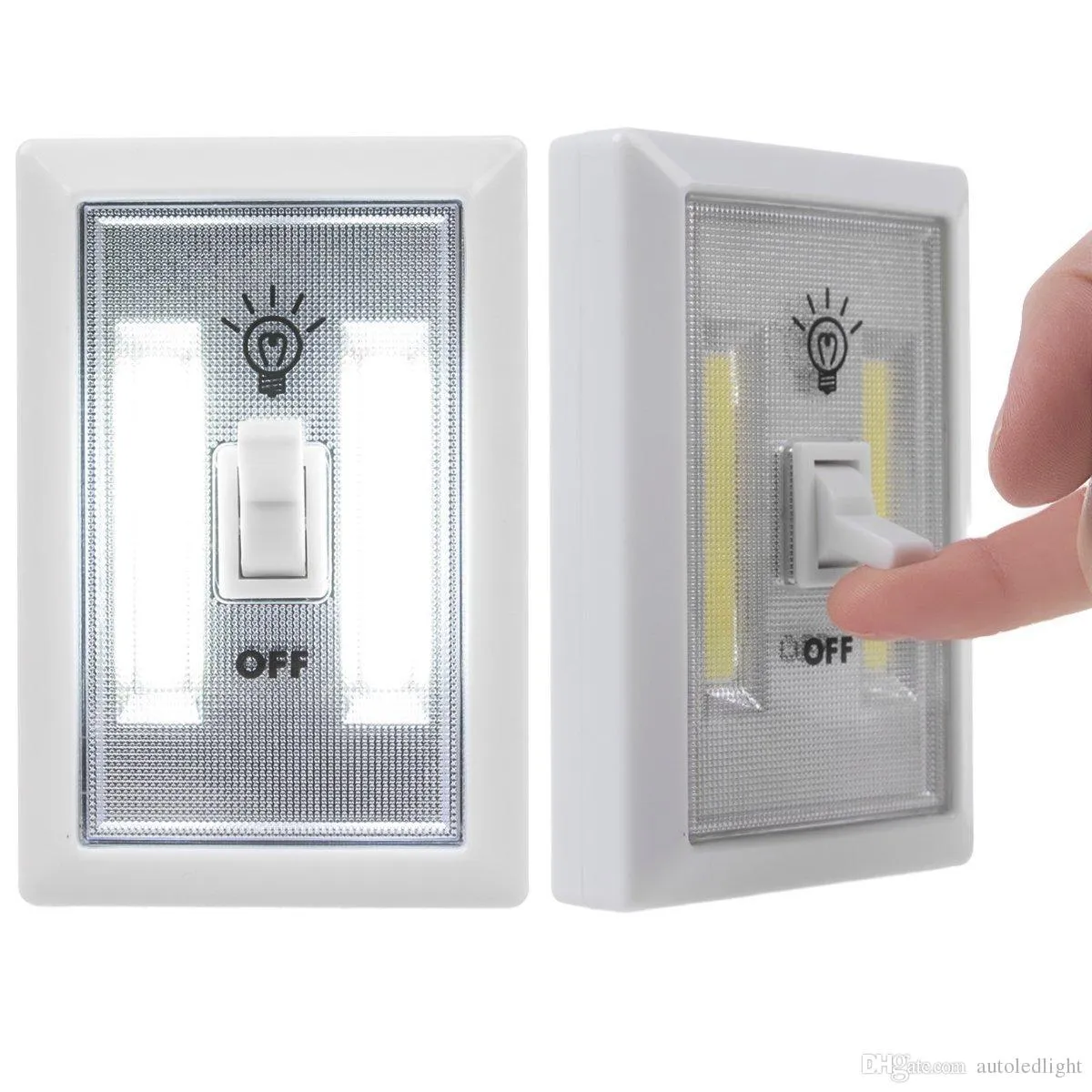Wireless Cordless Battery Backup Night Light COB Switch For Under ...
