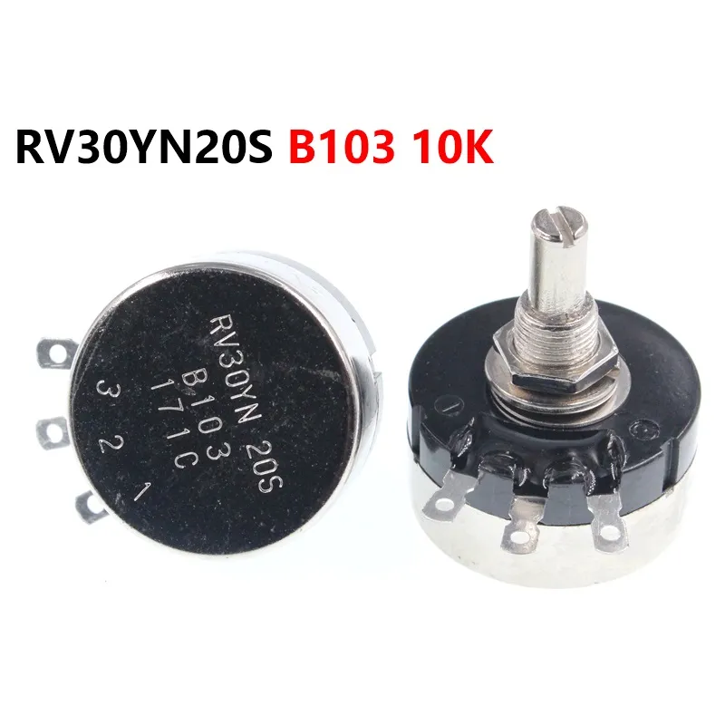 Carbon Film Potentiometer 10K OHM 3W TOND SONED TULL RESTOR RV30YN20S ...