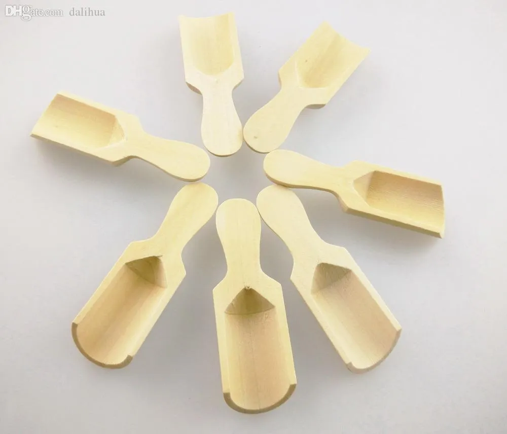 Natural Unfinished Wood Scoops 3 Inch Mini Spoons... From Kingflower ...
