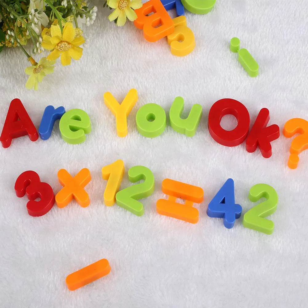 Early Education Alphabet Magnets 80pcs Colorful Fridge Magnets ...