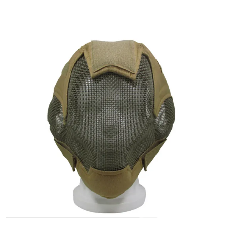 V6 Metal Steel Wire Mesh Full Face Airsoft Black N95 Mask For Outdoor ...