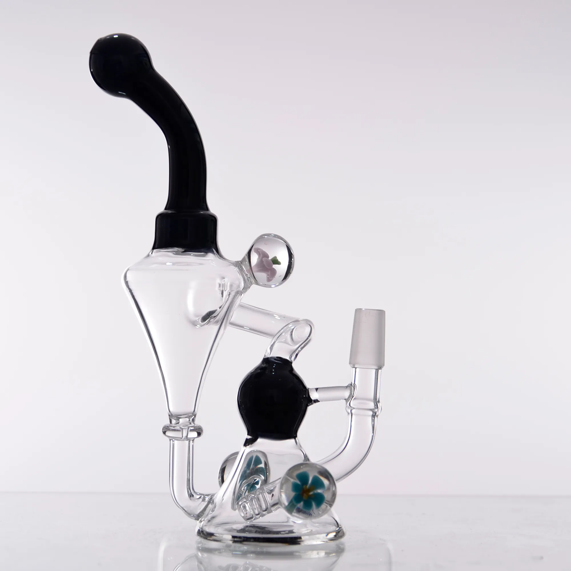 Dropshipping Glass Dab Rig With Recycler, Bubbler, Percolator, And 14mm ...