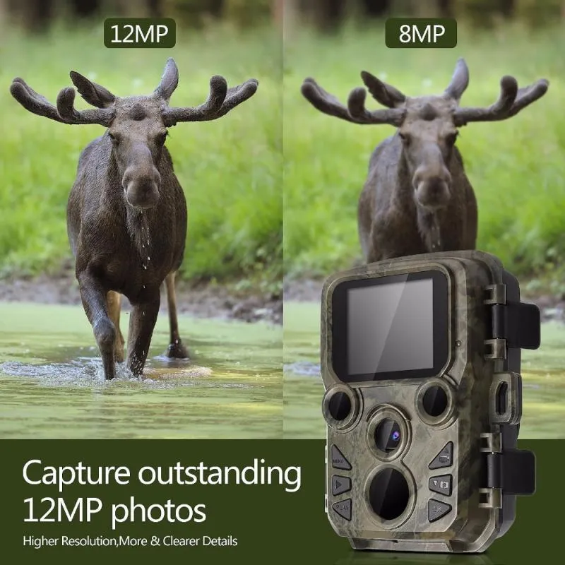 Skatolly Hunting Trail Camera Mini 300 Night Vision Hunting Camera 12mp ...