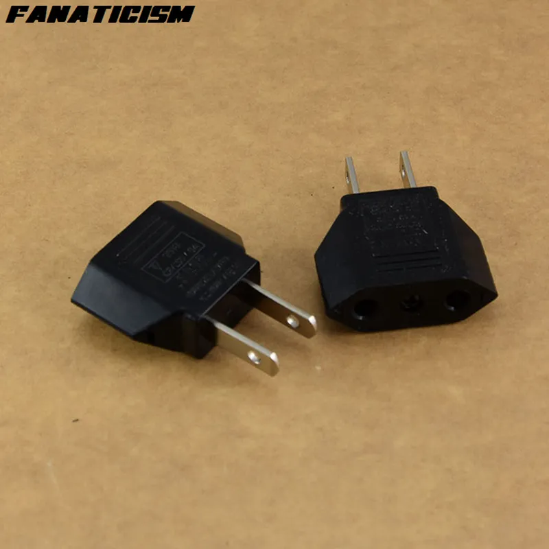 DHgate.com:Fanaticism USA to EU Plug Adapter, 2-Pin Round American to ...