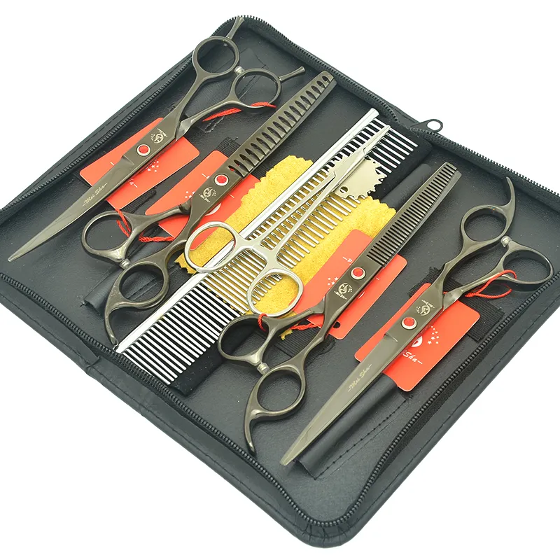 Meisha 7.0 Japan 440c Professional Dog Scissors Set Curved Clipper Eu ...