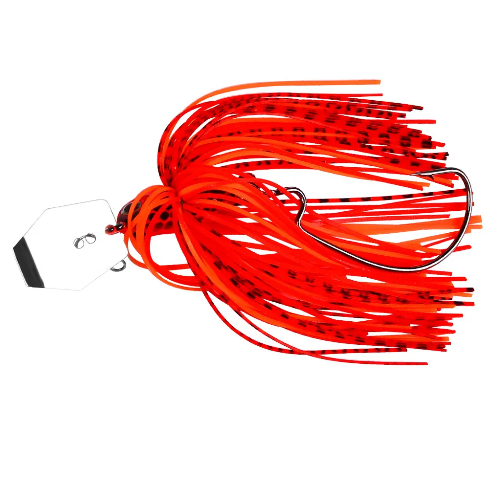 Fishing Lure Set: 6-Piece Mixed Color Weighted Jig Hooks with Fringed ...